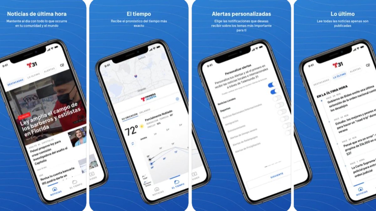 La app de noticias locales y del tiempo de Telemundo 31 ha sido ...