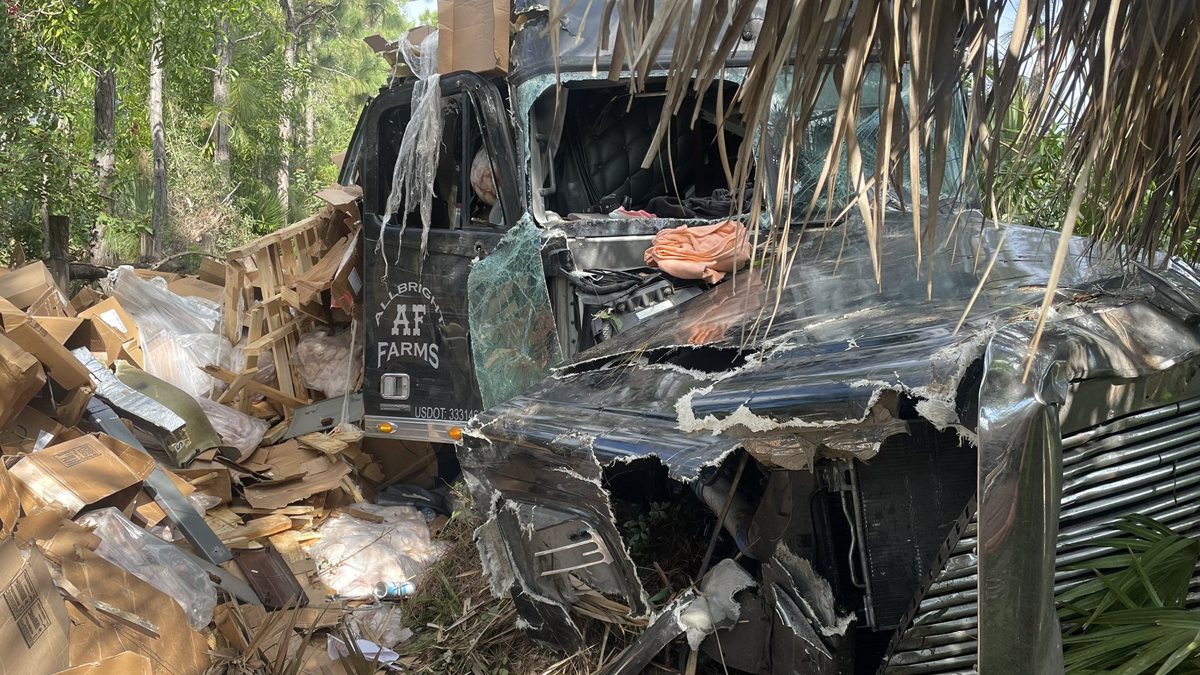 Camión con 40,000 libras de pollo crudo se accidenta en la I-75 ...