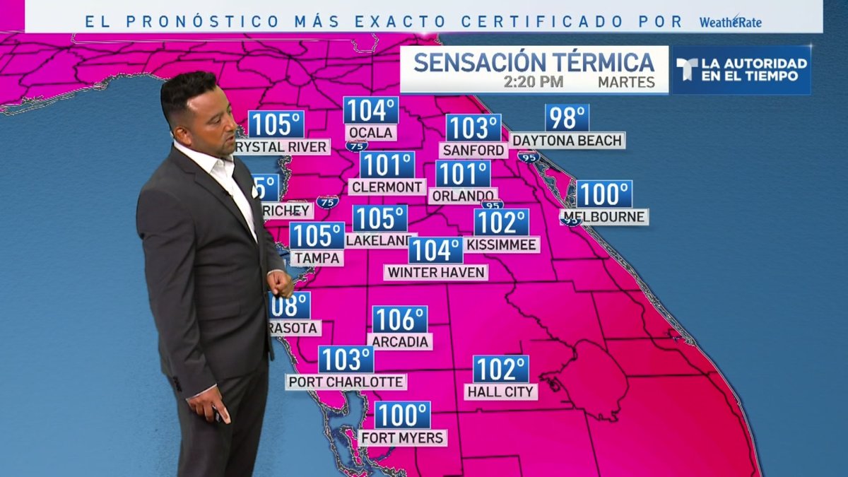 Lluvia sectorizada con temperaturas altas para la Florida – Telemundo ...