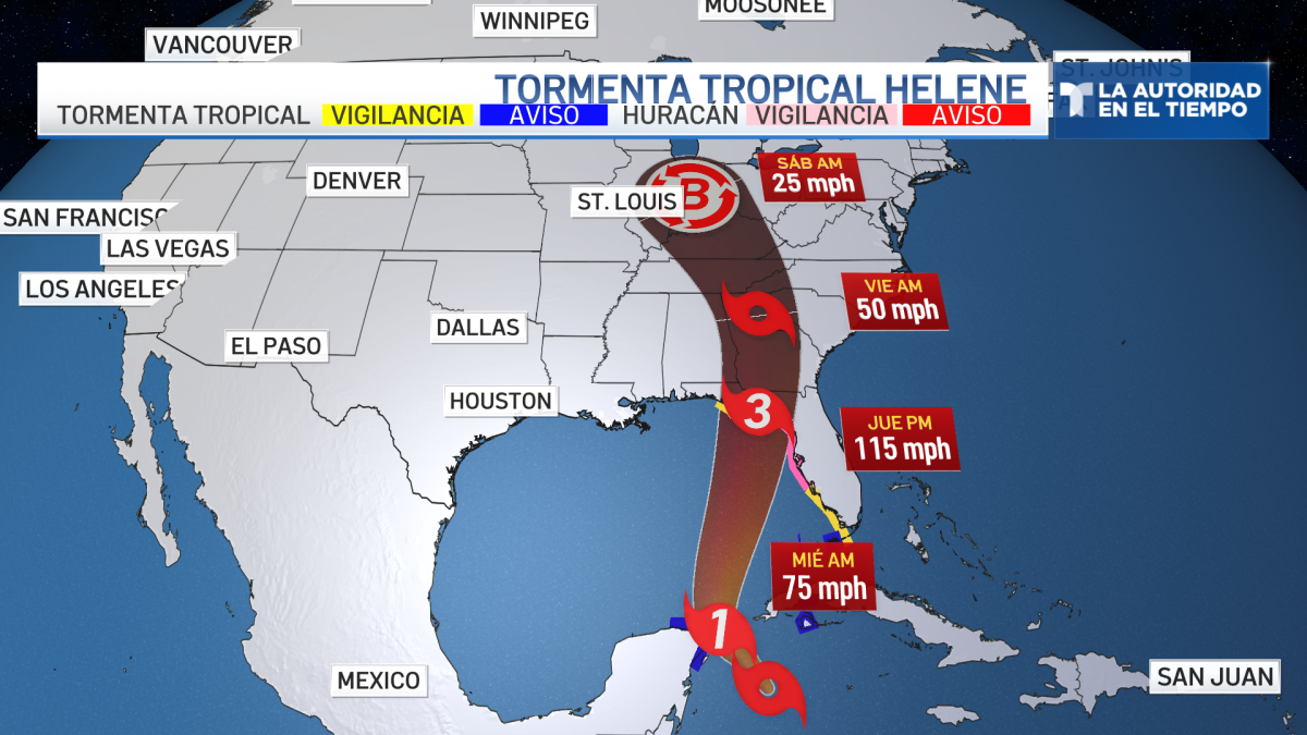Tormenta tropical Helene: condados en Florida Central están bajo aviso ...